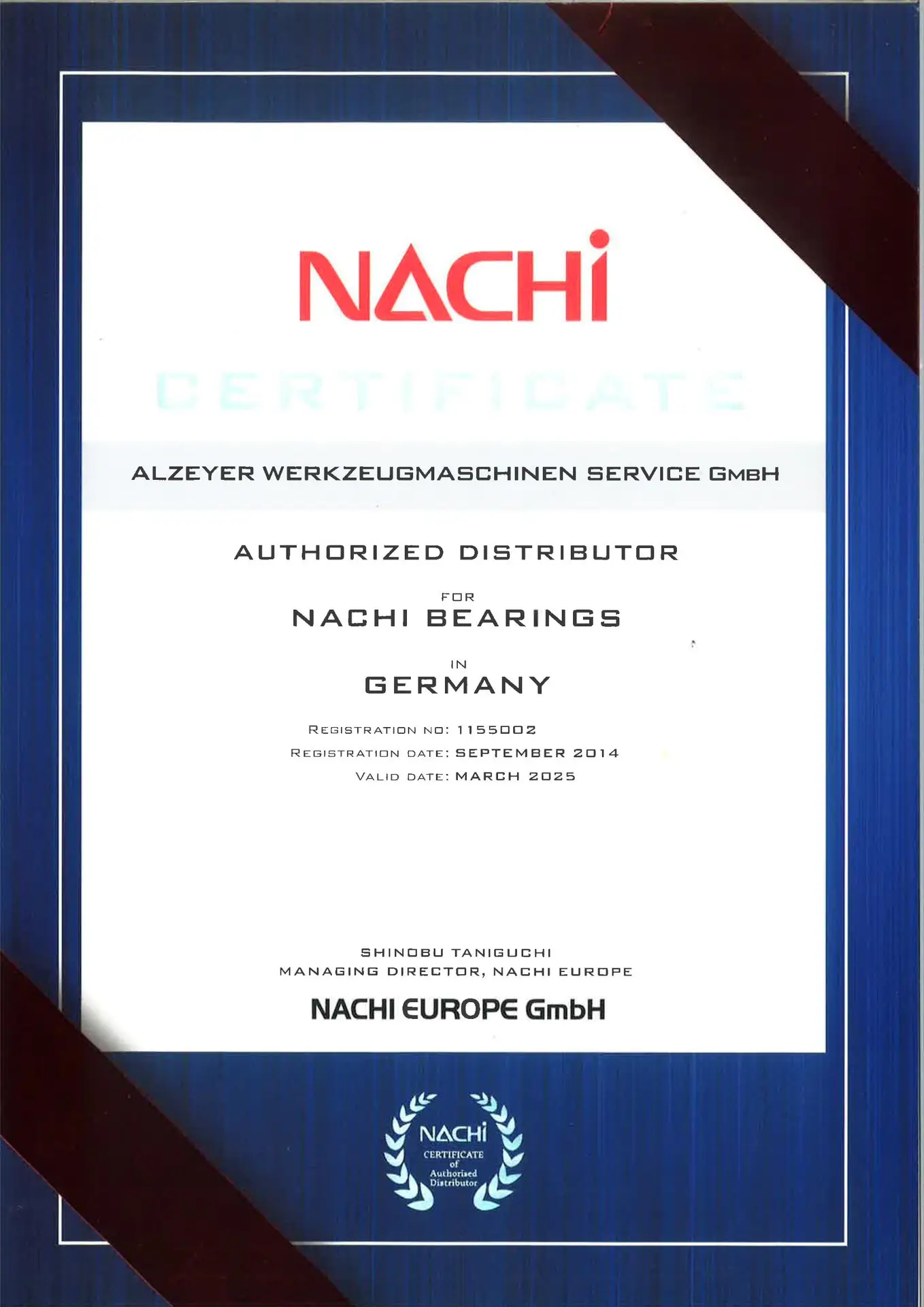 Nachi Bearings and hydraulic components from AWS GmbH